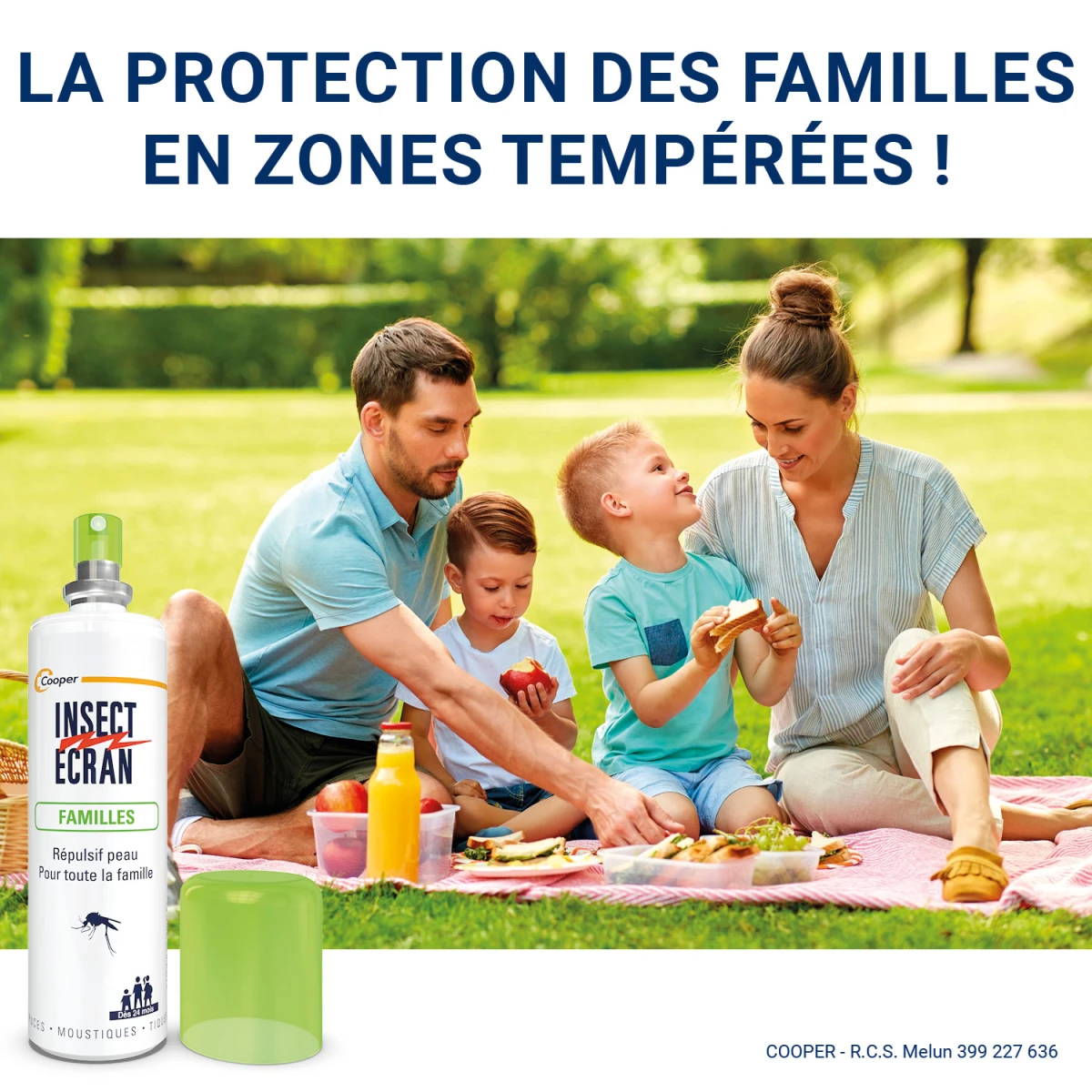 Insect ecran Famille - Anti-moustiques - Spray répulsif peau